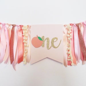 Sweet as A Peach Banner, Peach Theme High Chair Banner, Sweet One ...
