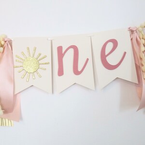 Gold Glitter Sun Banner, Sunshine High Chair Banner, Sun Theme 1st ...