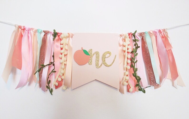 Sweet as A Peach Banner Peach Theme High Chair Banner Sweet - Etsy