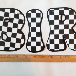 Checkered Retro Happy Birthday Banner, Checkered Backdrop, Smiley Face ...