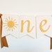 Neutral One Sun High Chair Banner, Muted Earth Tone First Birthday ...