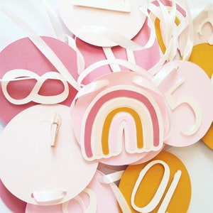 Boho Rainbow Party Package, Rainbow 1st Birthday Party Decorations ...