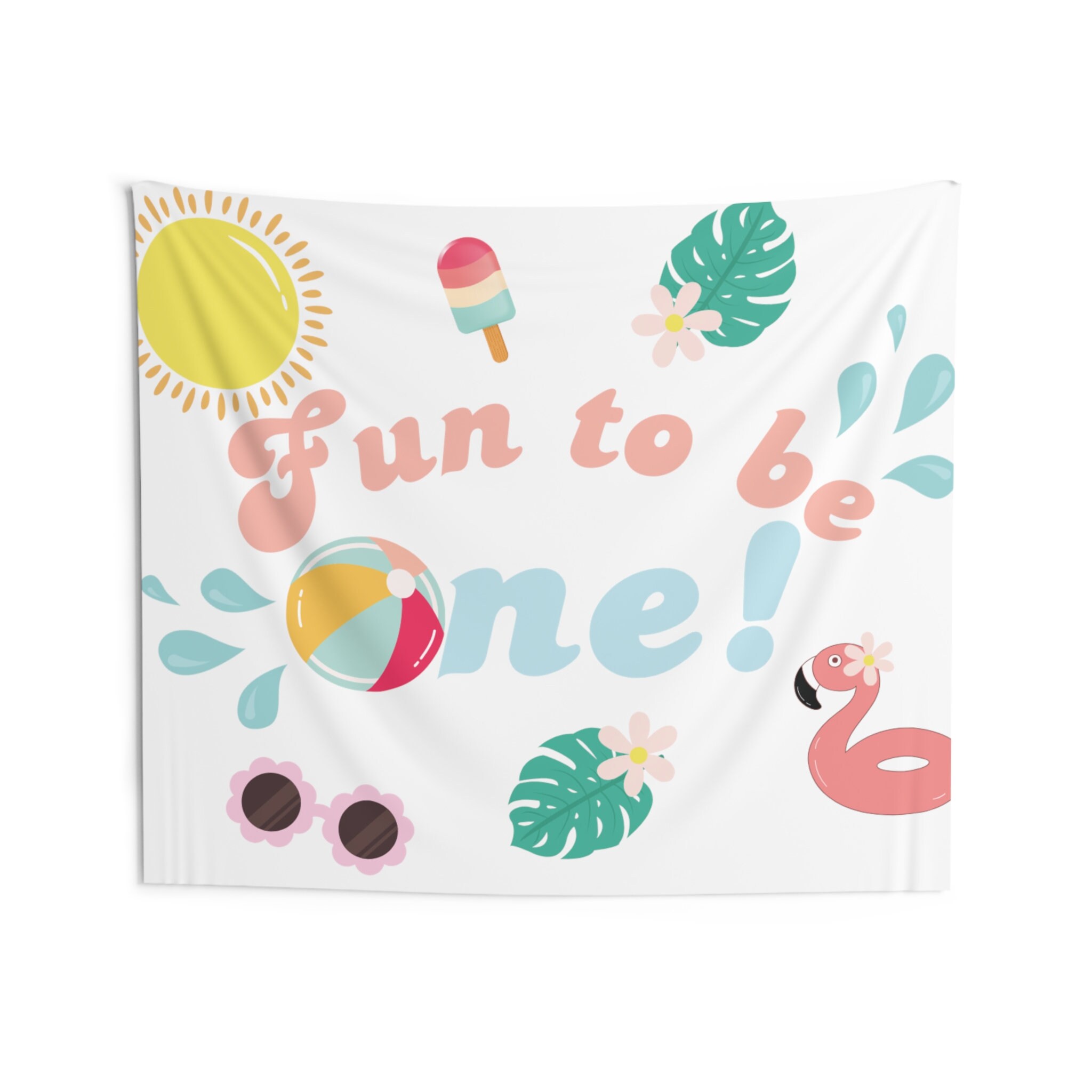 Fun to Be One Banner Sign, so Fun to Be One in the Sun First Birthday ...