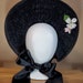 Black Satin Gothic Lolita Romantic Era Bonnet - Etsy