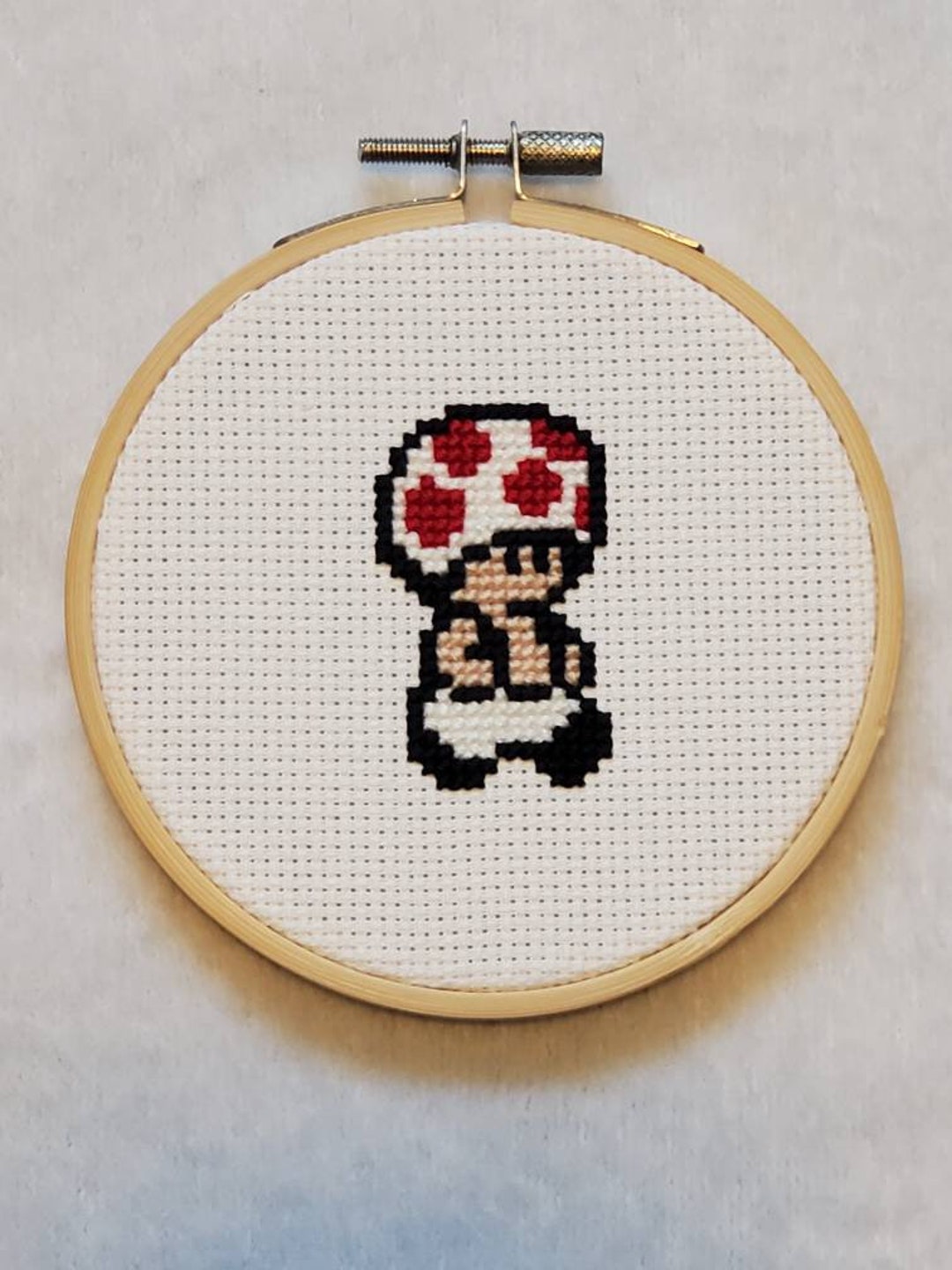 Toad Cross Stitch Art W/color Variation - Etsy