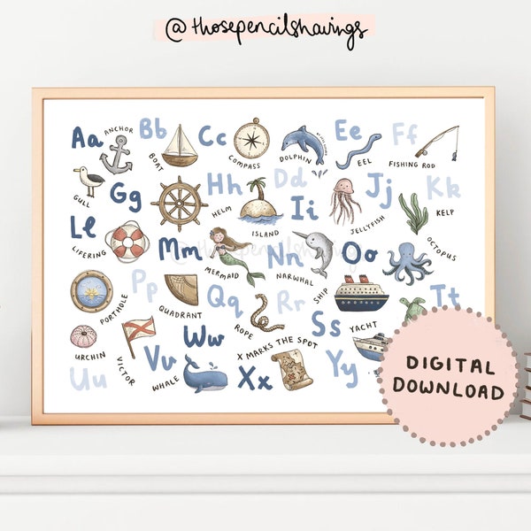 Nautical Alphabet - Etsy