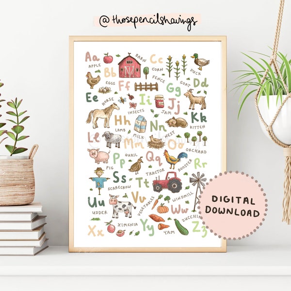 Farm Animal Nursery Decor - Etsy