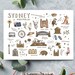 Map of USA Greeting Card Cute Illustrated United States Map Card ...