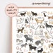 Dog Breeds Alphabet Print ABC Dog Alphabet Poster A-Z Types of Dogs Dog ...