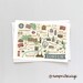 Map of London Greeting Card Cute Illustrated England Map UK Landmarks ...
