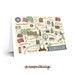 Map of London Greeting Card Cute Illustrated England Map UK Landmarks ...