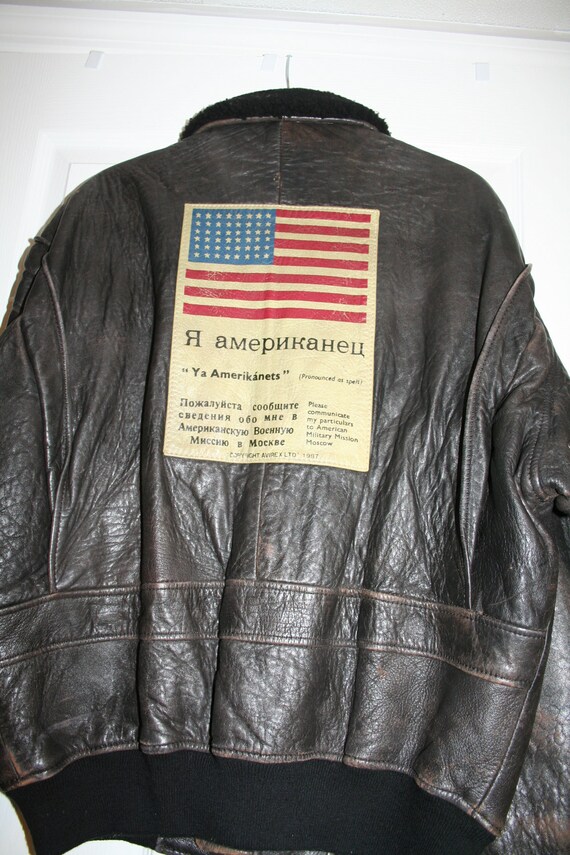 AVIREX Genuine LEATHER Type G-1 U.S. NAVY Bomber Jack… - Gem