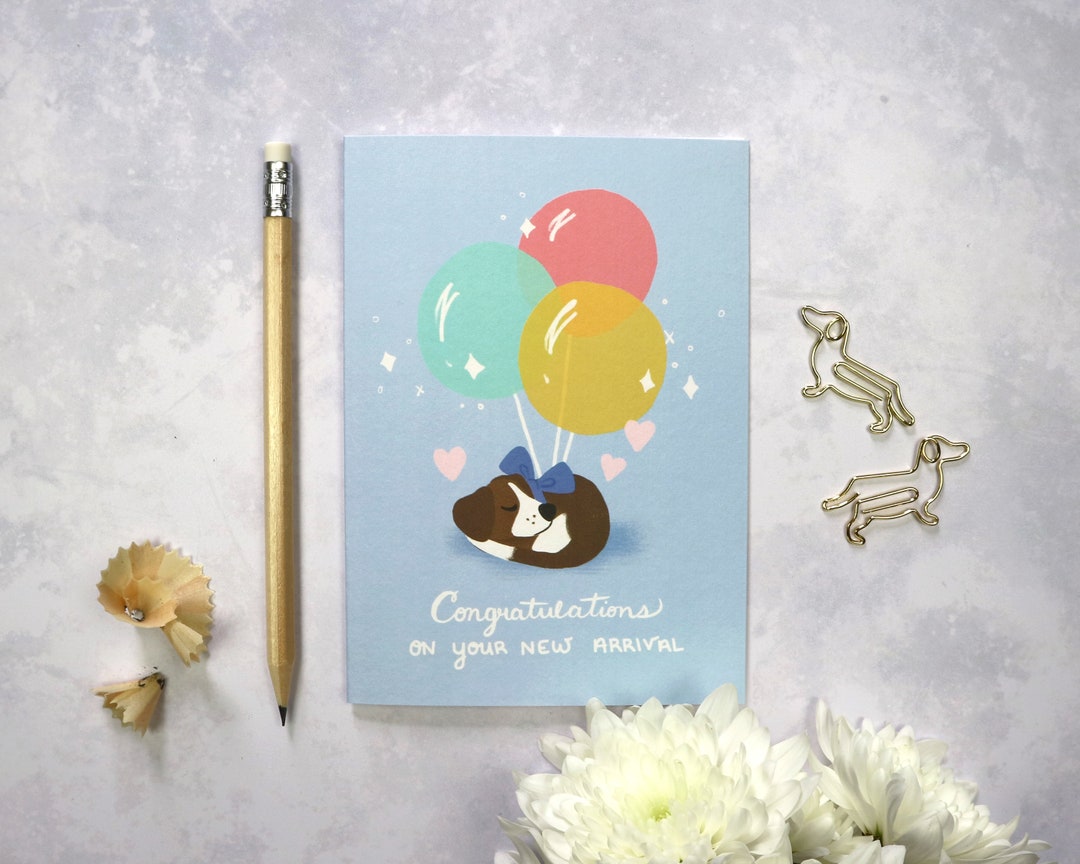 Fur Baby Card New Baby Card Greeting Card - Etsy