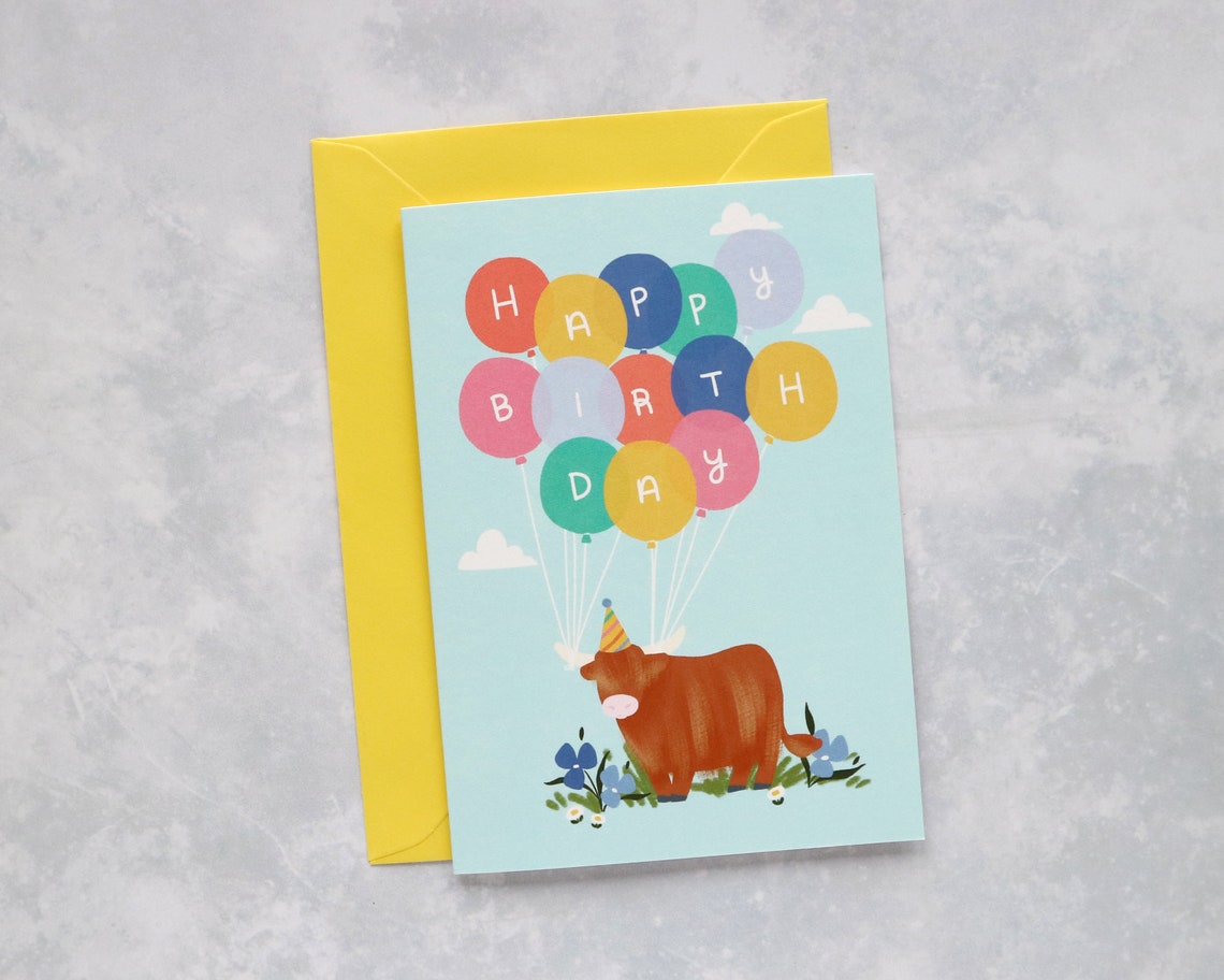 Birthday Coo Card Happy Birthday Greeting Card | Etsy