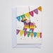 Pinata Card Happy Birthday Greeting Card - Etsy
