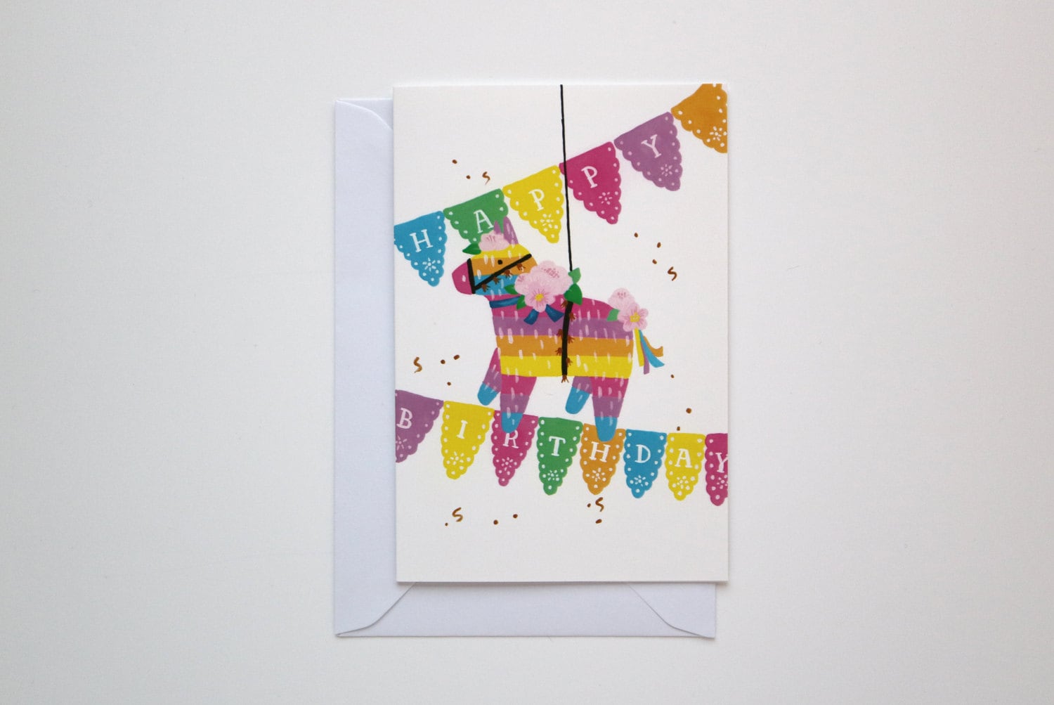 Pinata Card Happy Birthday Greeting Card | Etsy