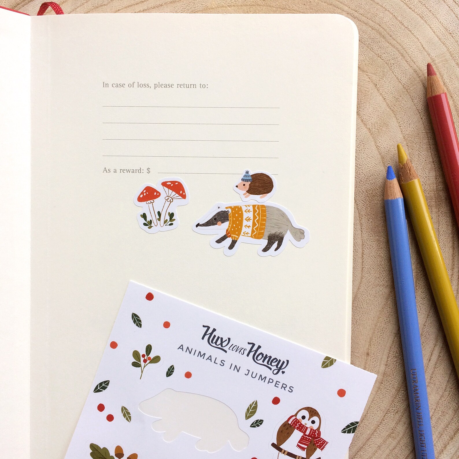 Animals in Jumpers A6 Sticker Sheet Bullet Journal Stickers - Etsy