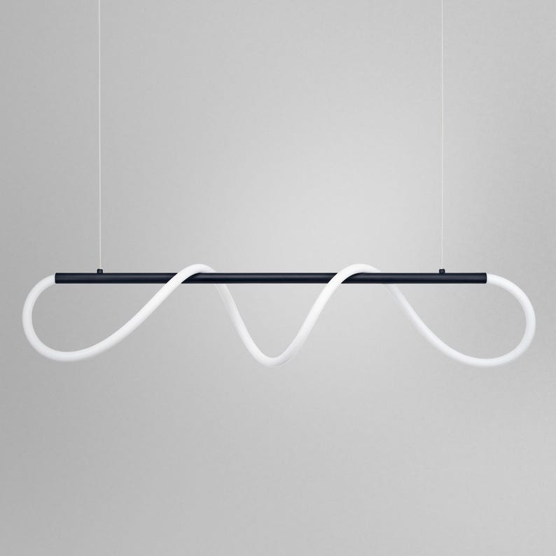 Chic Pendant Lighting Featuring Flexible LED Rope, Stylish Illumination ...