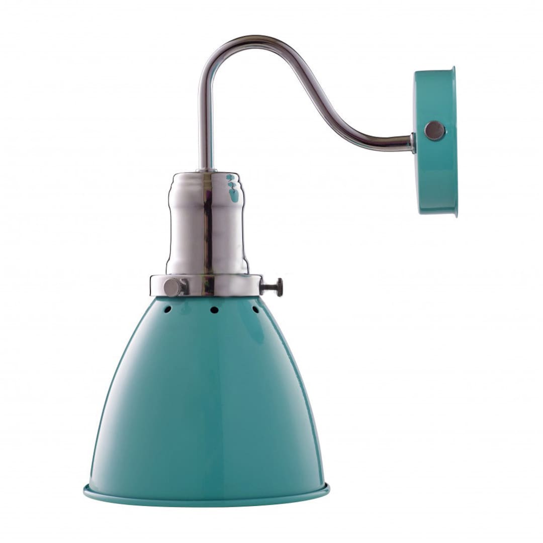 Blue Metal Wall Light, Retro Wall Light,kids Nght Light, Modern Wall ...