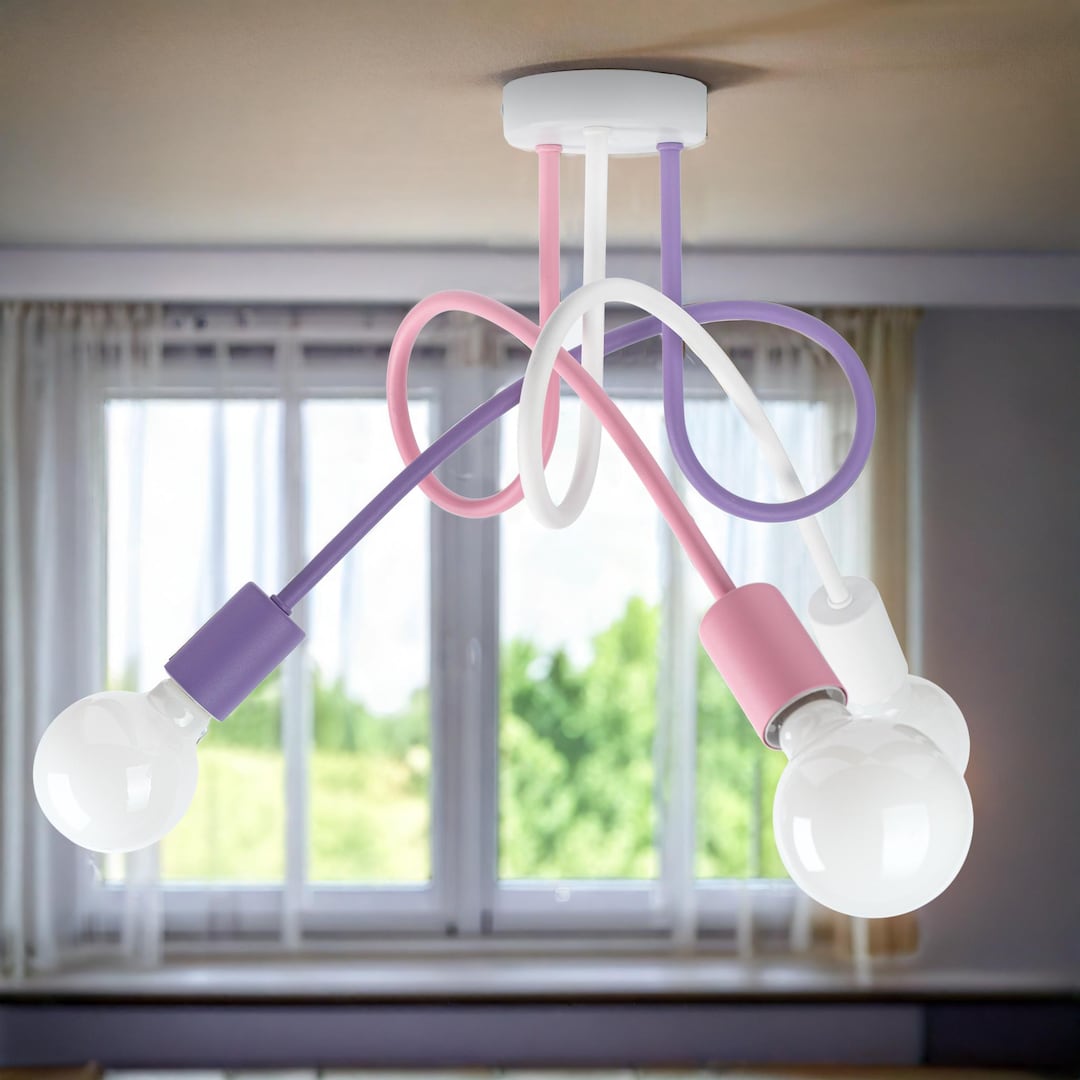 Adjustable Flexible Lighting for Kids Room Pendant Lamp, Light Fixture ...