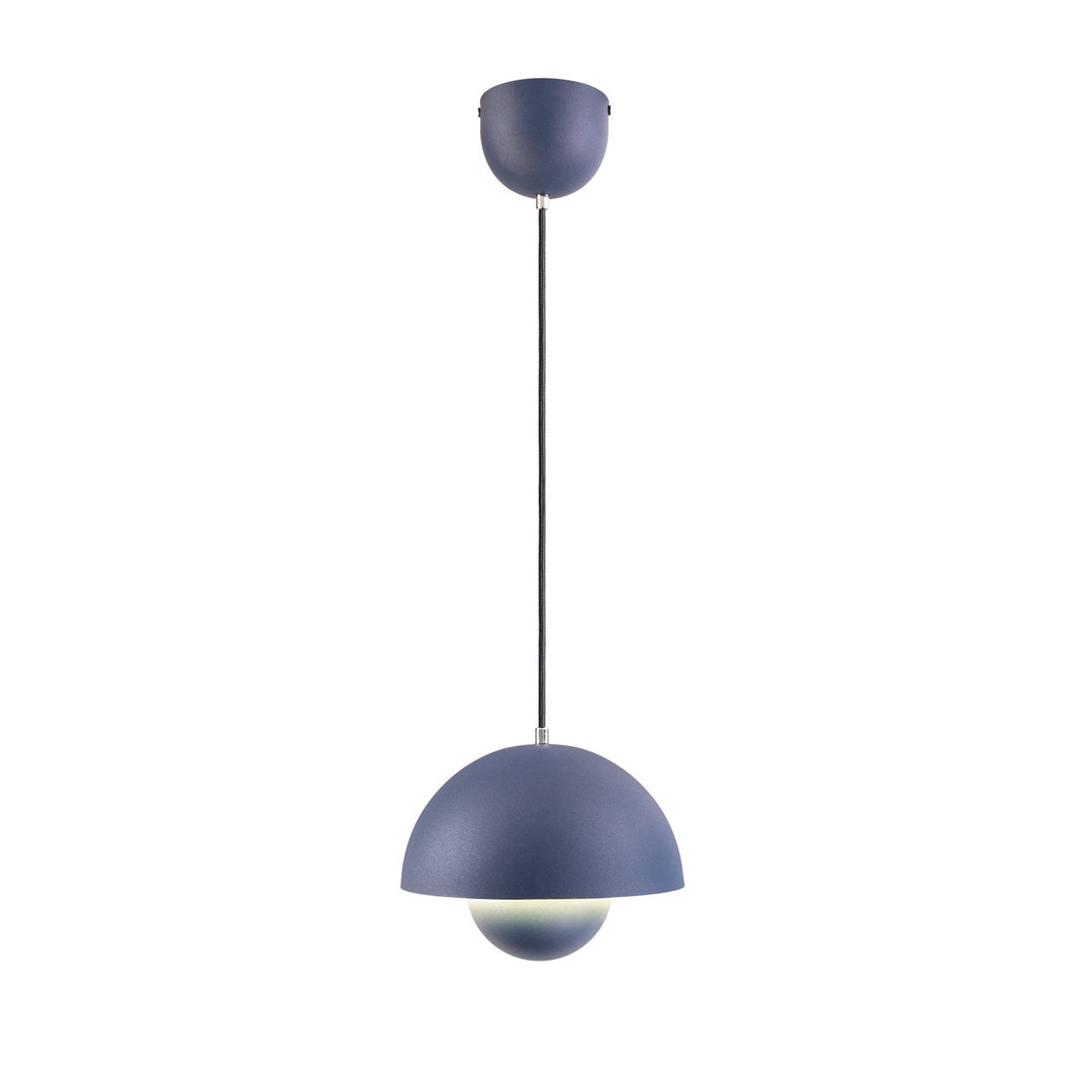 Blue Modern Metal Pendant Lamp for Dining Room or Kitchen Island ...
