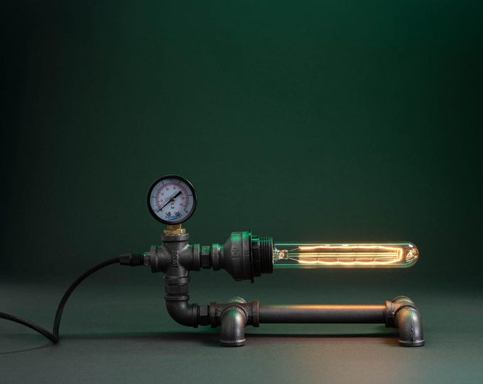 Handmade Industrial Table Desk Lamp Featured With A Carburetor Touch ...
