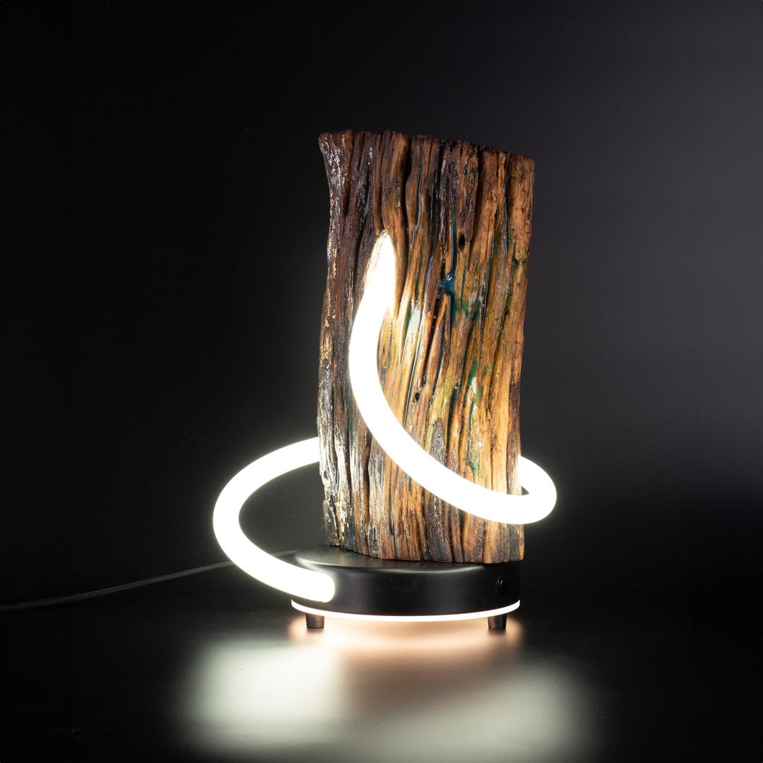 Unique Wood Neon Desk Lamp, Floor Neon Lamp, LED Flexible Light, Neon ...