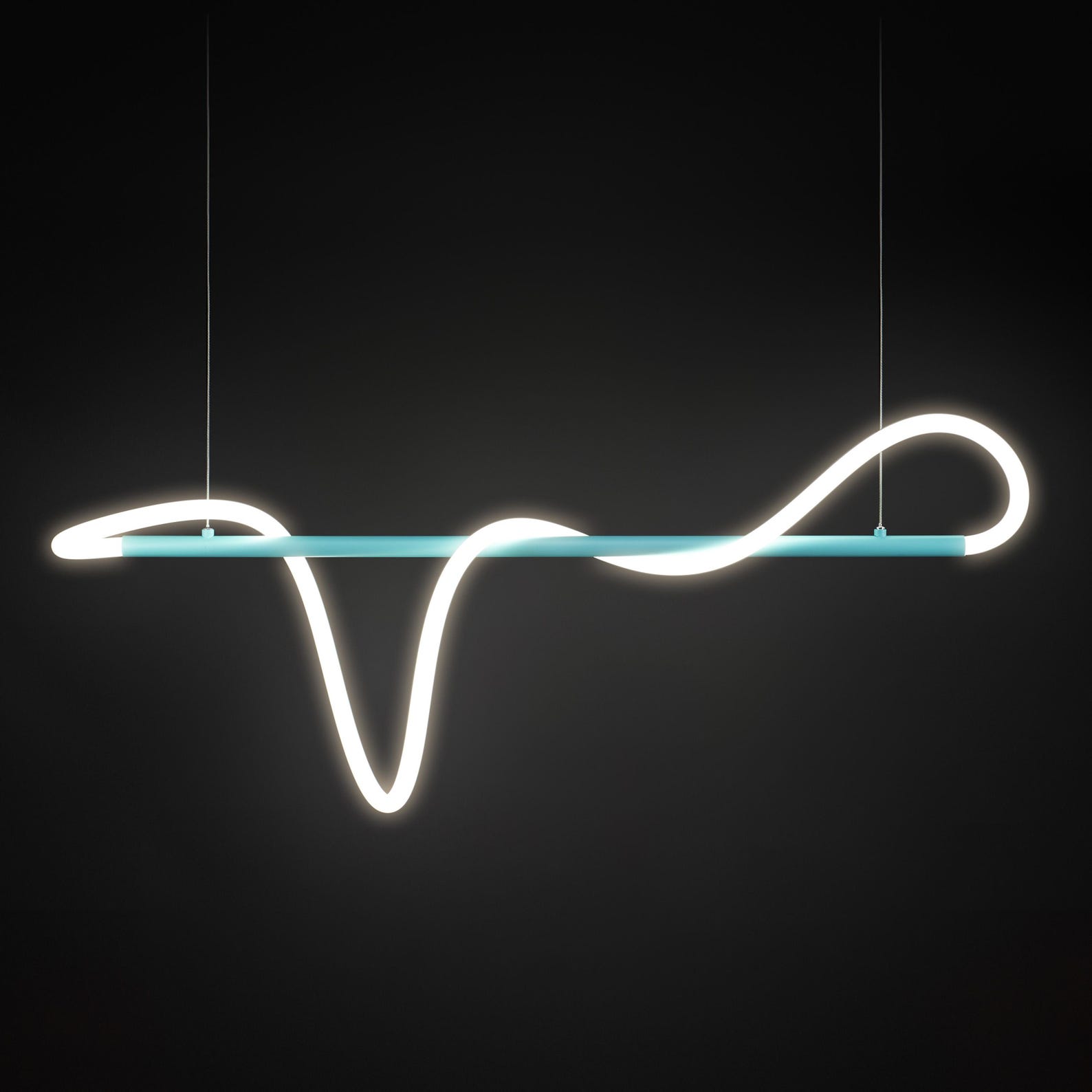 Chic Pendant Lighting Featuring Flexible LED Rope, Stylish Illumination ...