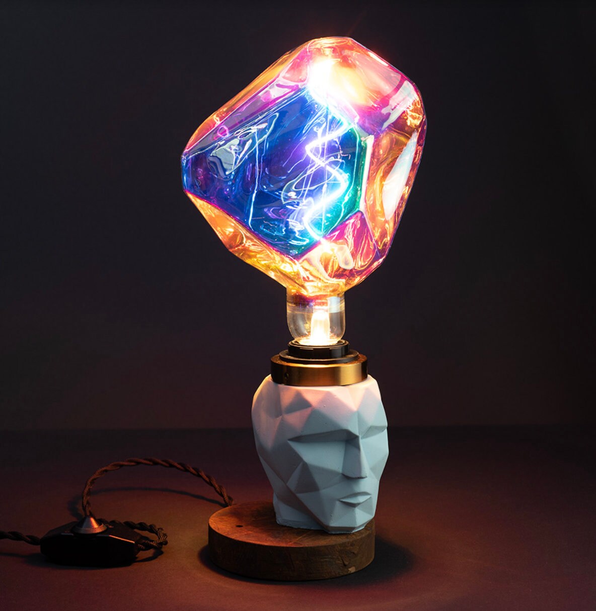 Face Style Desk Lamp, Table Lamp, Dimmable Desk Lamp, Desk Accessories ...