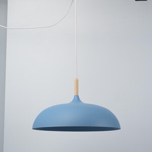 Nordic Scandinavian Lamp in Black & White Colors Made in Metal and Wood ...