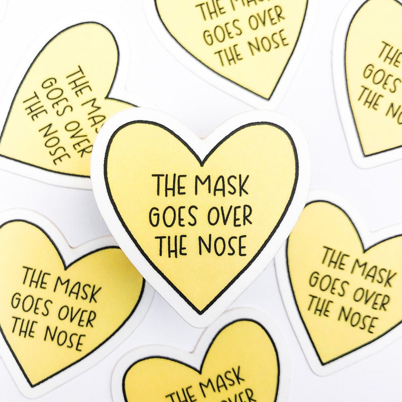 Mask Sticker - Etsy