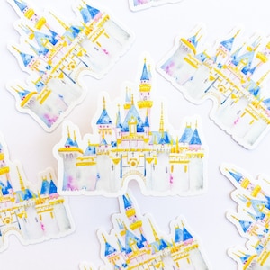 Disneyland Vinyl Sticker | Watercolor Disney Sticker | Disneyland ...