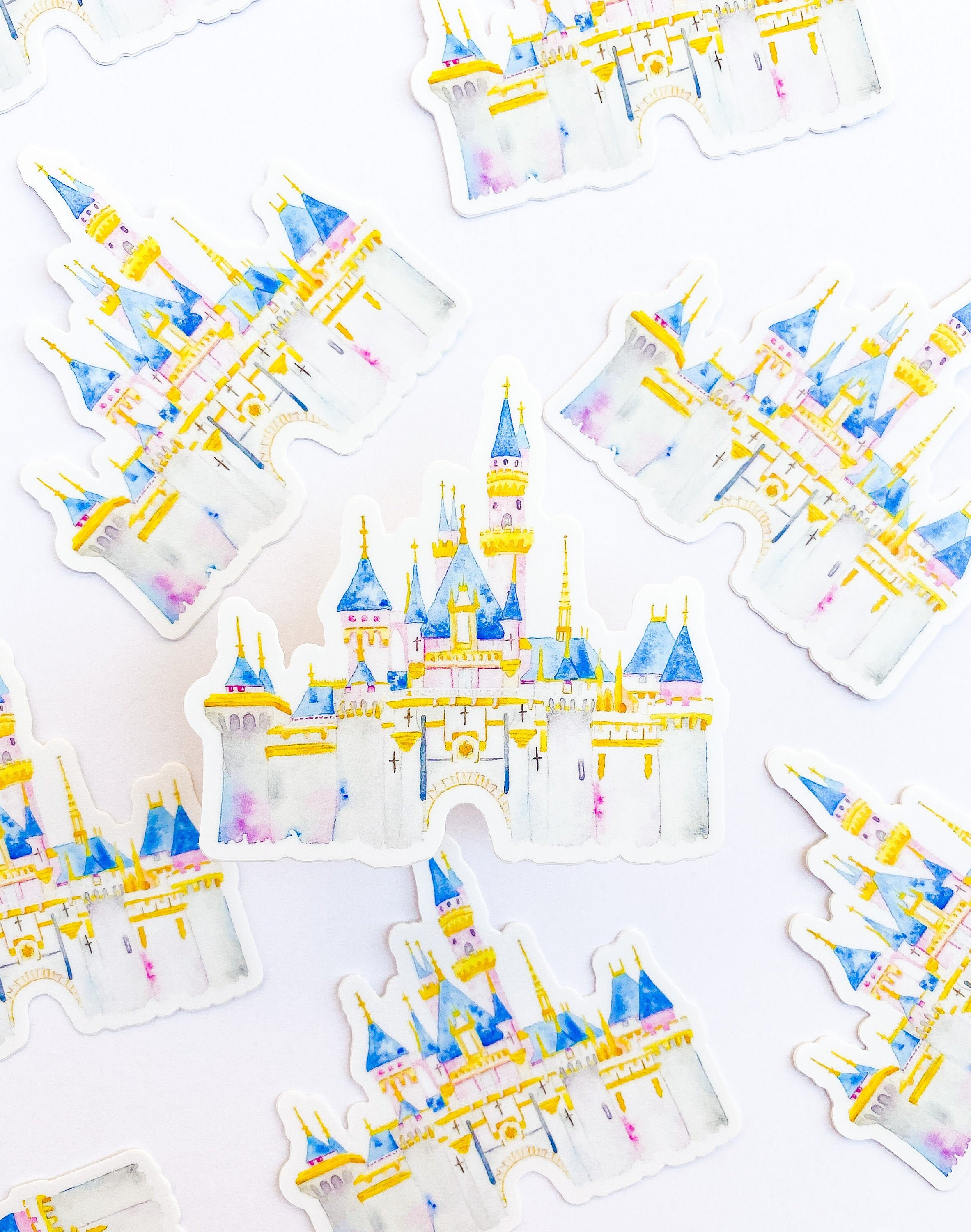 Disneyland Vinyl Sticker Watercolor Disney Sticker | Etsy
