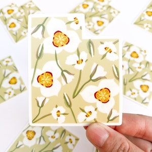 Utah Vinyl Sticker | State Stickers | Utah State Flower | Sego Lily ...