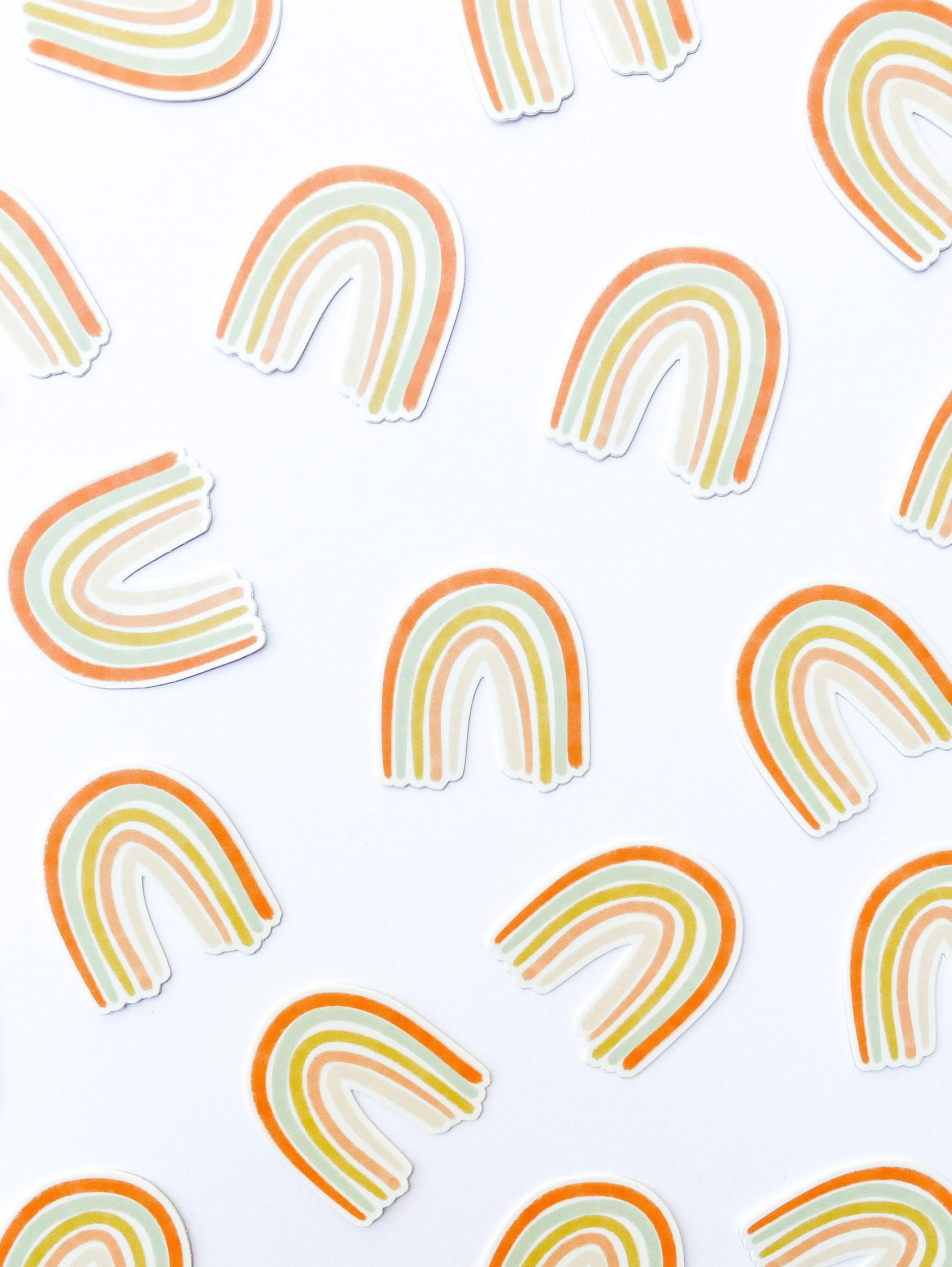 Rainbow Vinyl Sticker Mini Rainbow Sticker Sunshine | Etsy