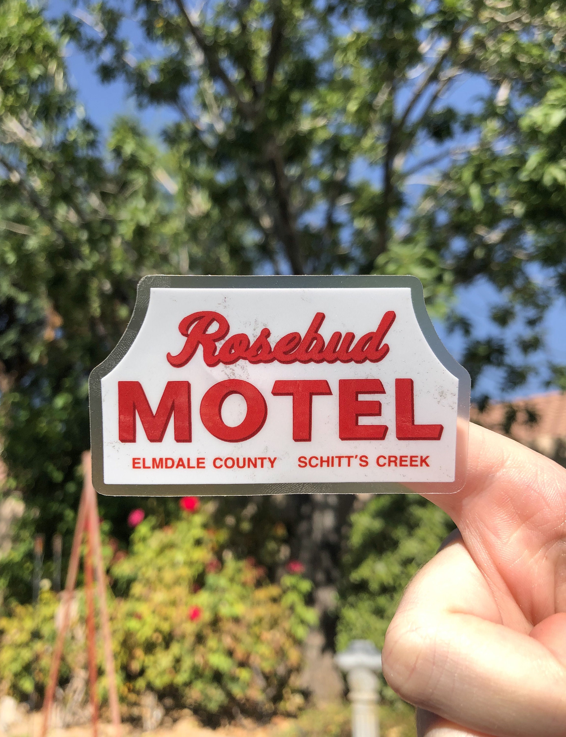 Rosebud Motel Sticker Schitt's Creek Sticker Clear | Etsy