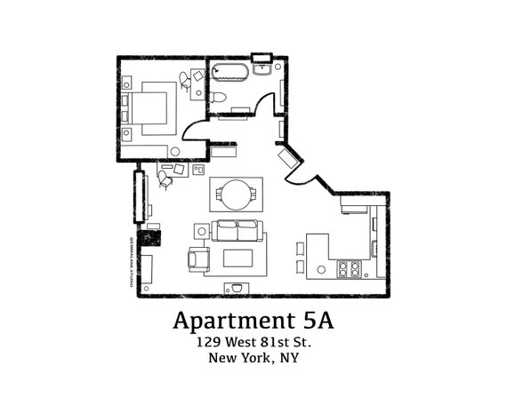Seinfeld Apartment Layout