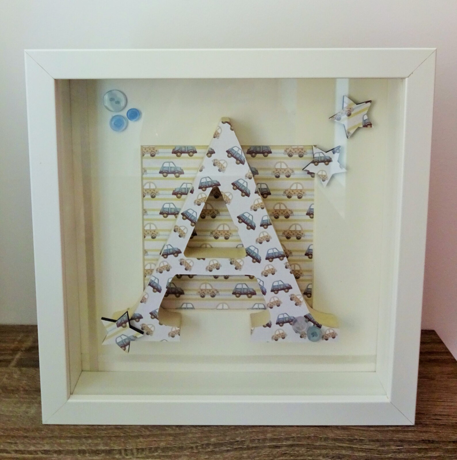Framed initial with a design of your choice | Etsy
