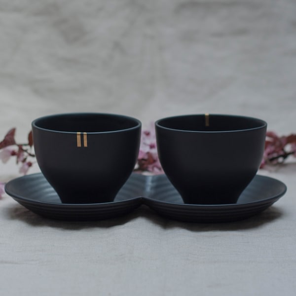 Black Tea Set - Etsy