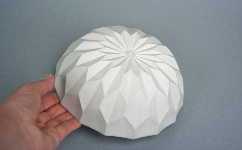 Origami Bowl, Porcelain Bowl, White Bowl, Gray Bowl, Pink Bowl ...