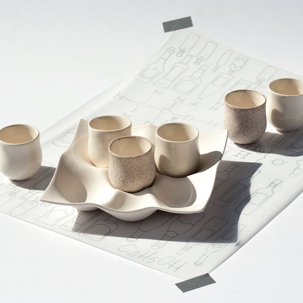 Ceramic Shot Glasses - Etsy