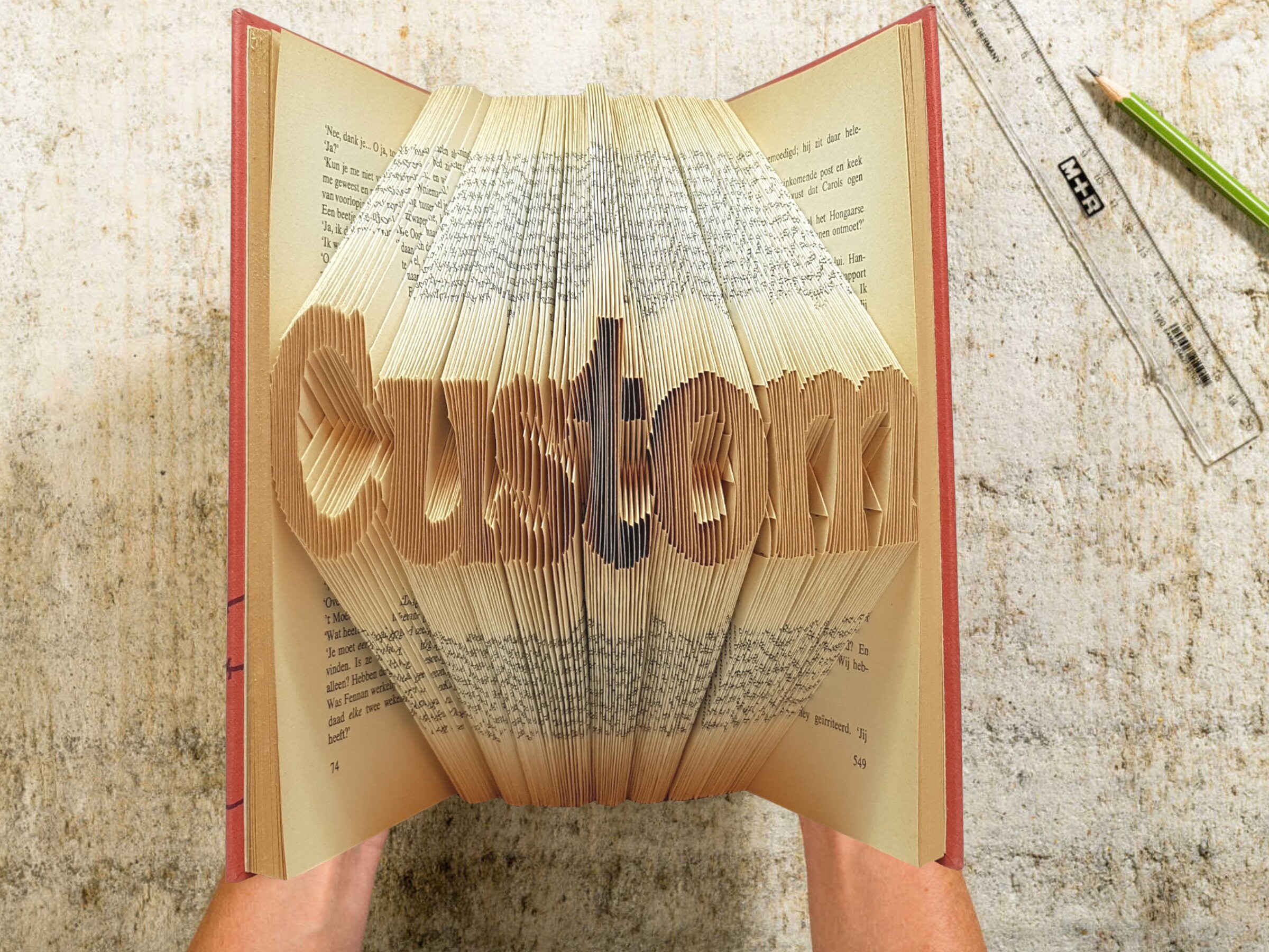 CUSTOM Book Folding pattern Paper, Party & Kids Patterns & Tutorials ...