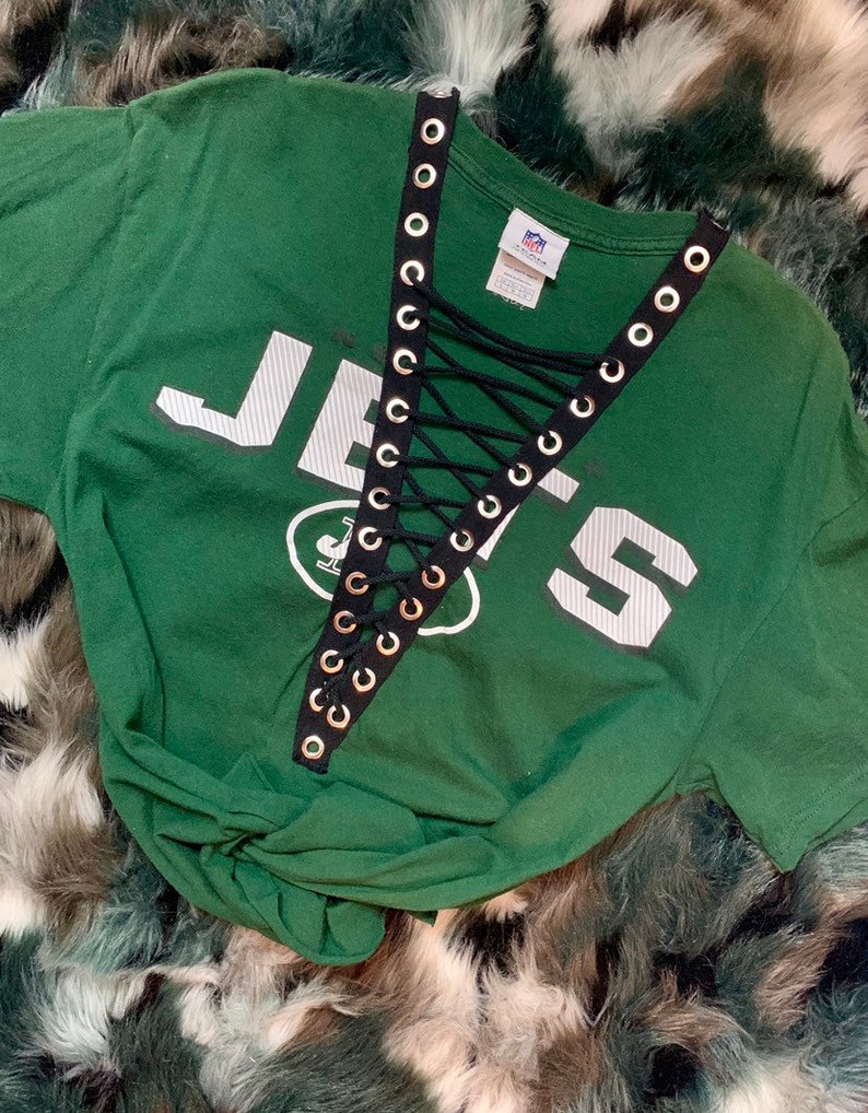 CUSTOM Lace up Shirt/ Custom Lace up T-shirt With White Eyelet - Etsy