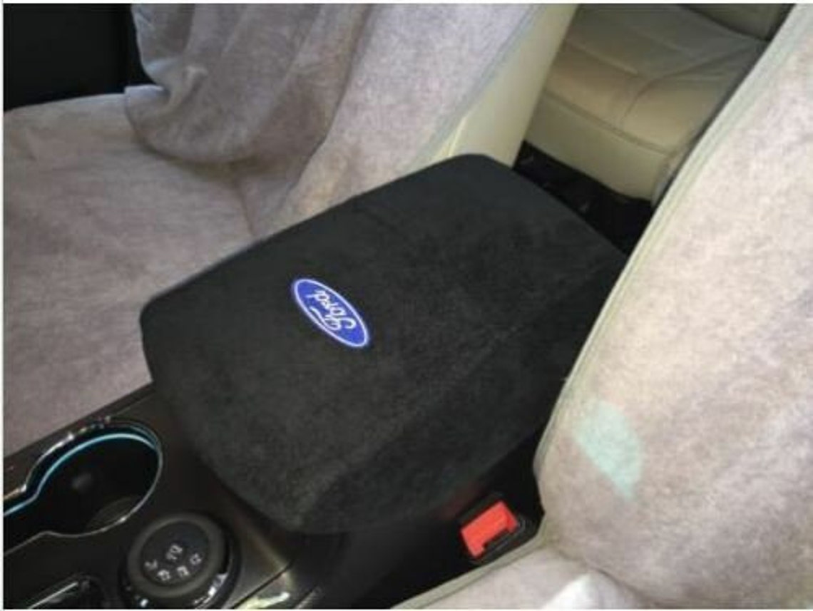 Console Cover With Ford Logo Black W/ Blue Fits Escape 2017-2019 - Etsy