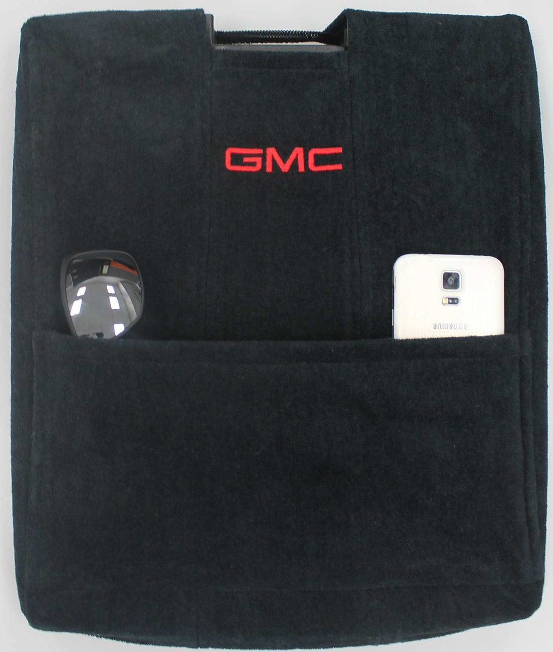 Console Cover With GMC Logo - Black Fits 2014-2018 Jump Seat ONLY ...