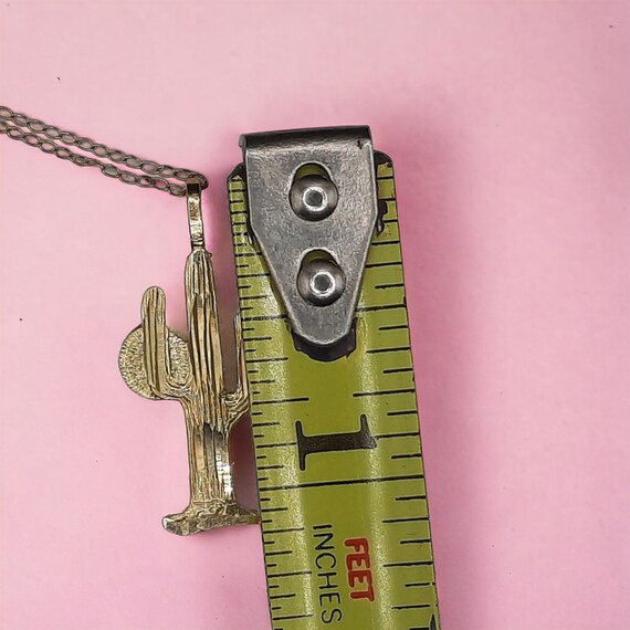 14k Solid Gold Saguaro Cactus Charm and Necklace - Gem