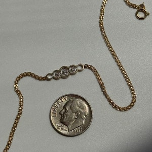 Vintage Estate Mod Geometric Anklet in 14k Gold and Diamonds - Etsy