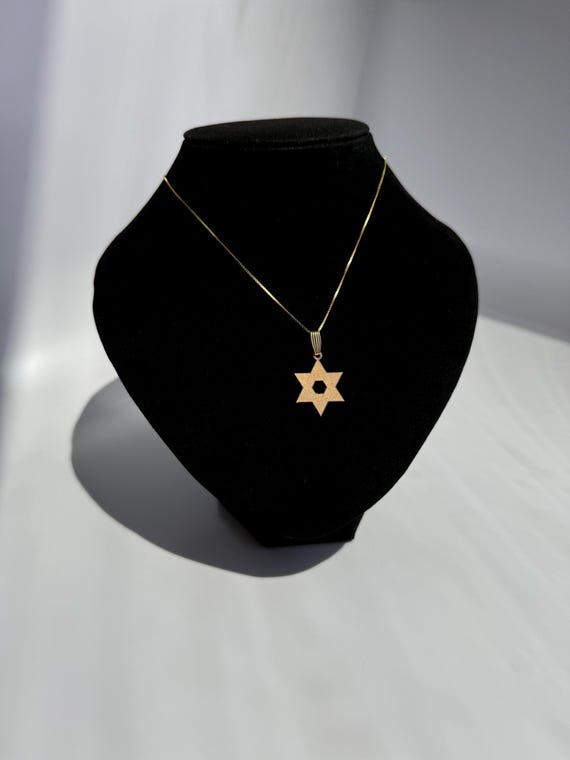 Vintage Estate Enamel and 14k Star of David Pendant f… - Gem