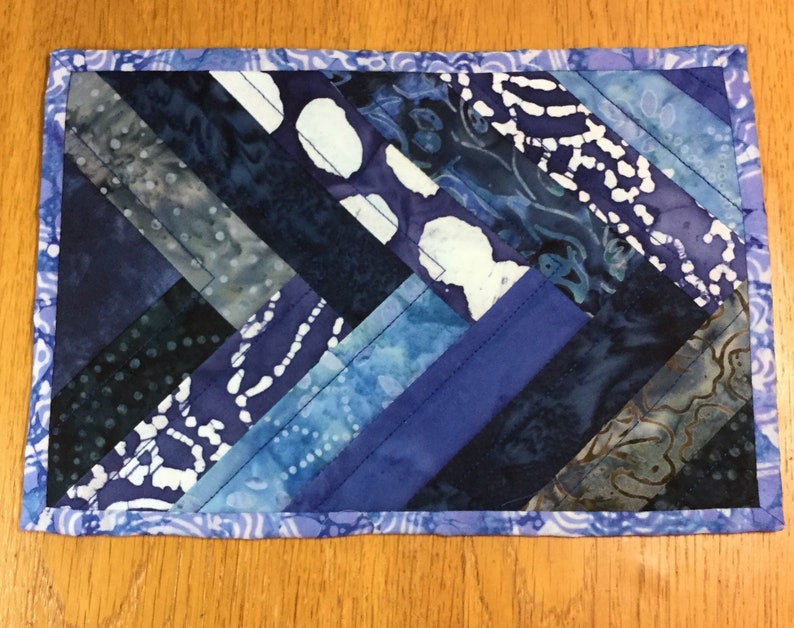 Batik Mug Rug Snack Mat | Etsy