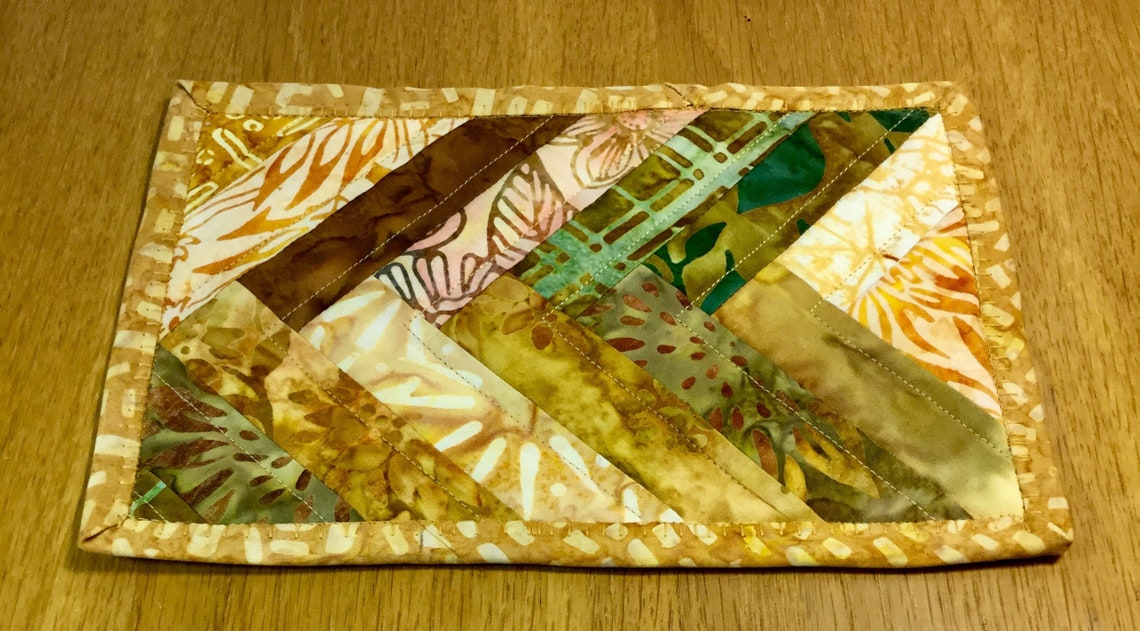 Batik Mug Rug Snack Mat | Etsy